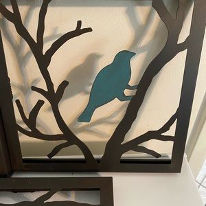 Wall Decor | Metal Bird Wall Hangings Set Of 3 | Poshmark